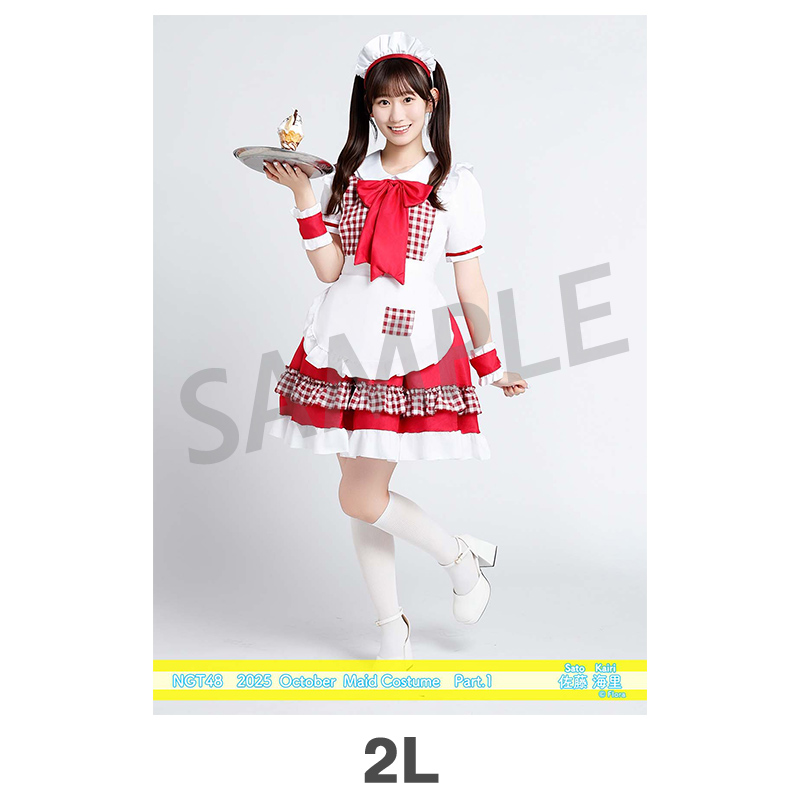 2025年10月度 個別生写真5枚セット Vol.2/Part1 佐藤海里【2L判サイズ】 - NGT48 OFFICIAL GOODS STORE