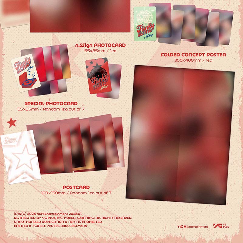 【2部 特典会 参加権付き】n.SSign 'Funky like me' 2枚セット - Whoop Japan Store